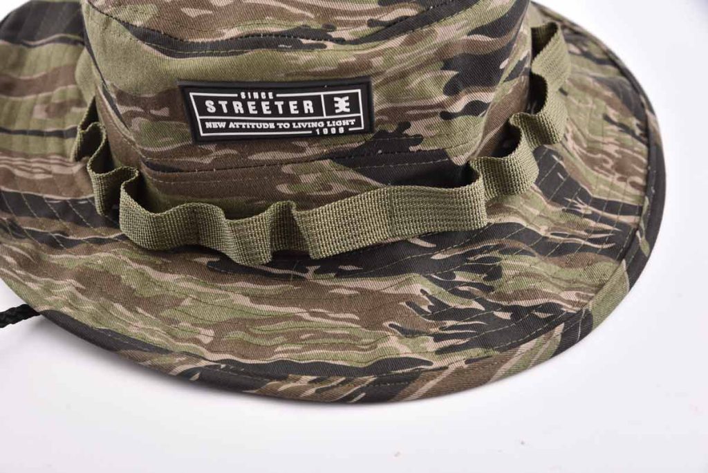 Outdoor Camo Twill Flat Embroidery Military Rubber Patch Army Bucket ...