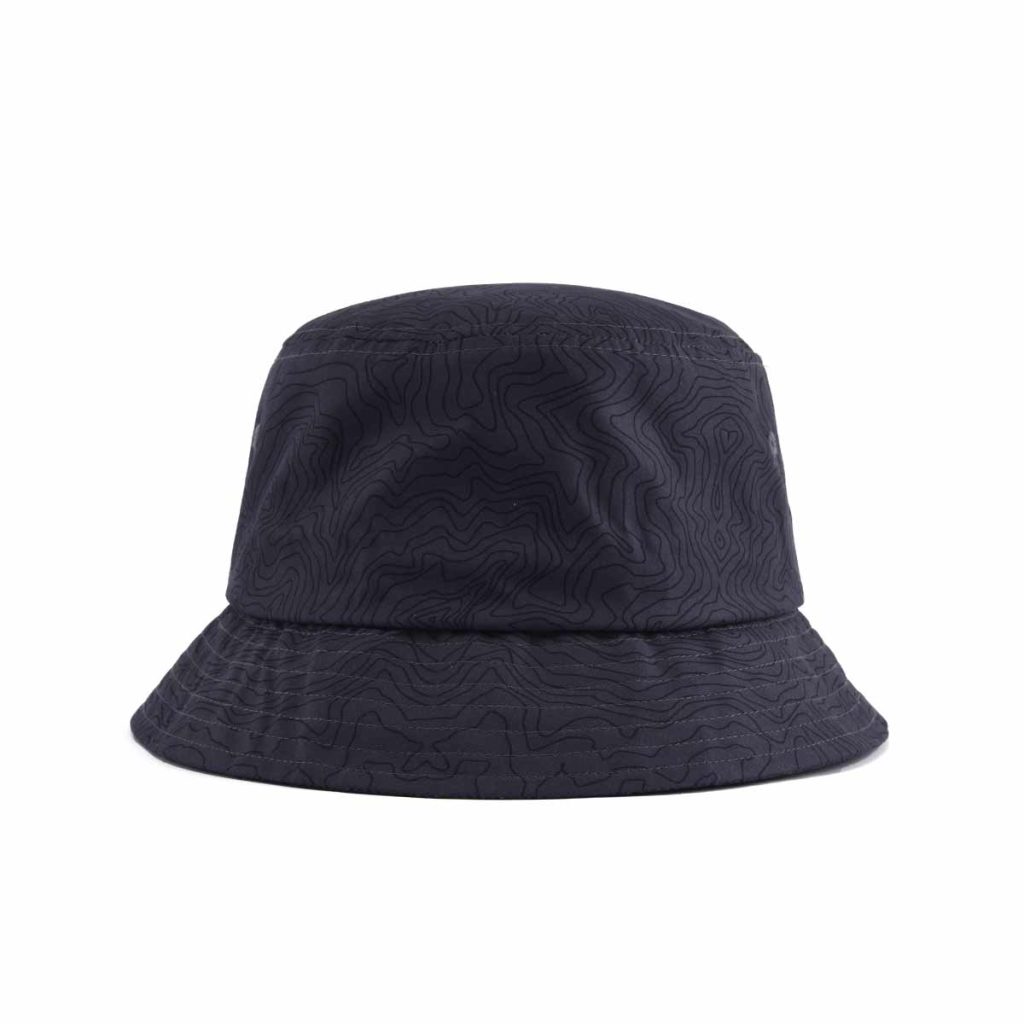Dark Grey Bucket Hat with Irregular Lines - Aungcrown.com
