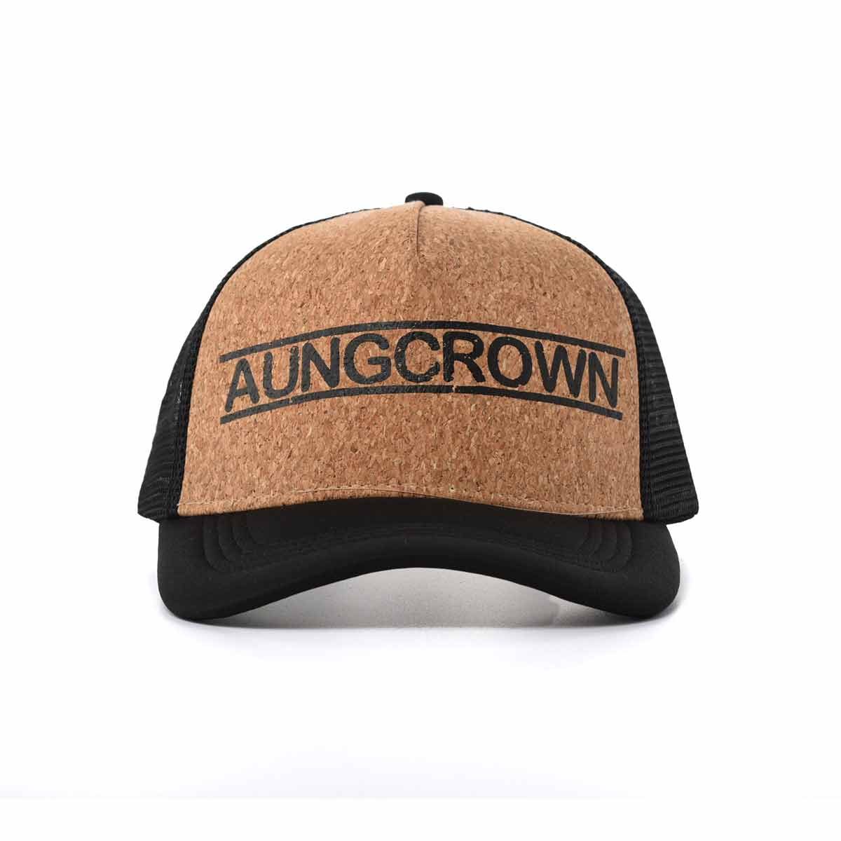 Outdoor cork wood trucker hat screen printing SFG-210429-4 - Aungcrown.com