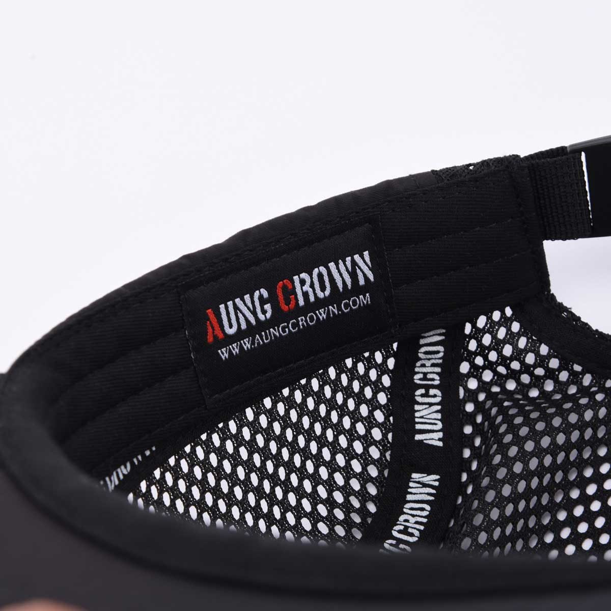 Custom Mesh Five Panel Hat With Rubber Patch SFA-210322-3 - Aungcrown.com