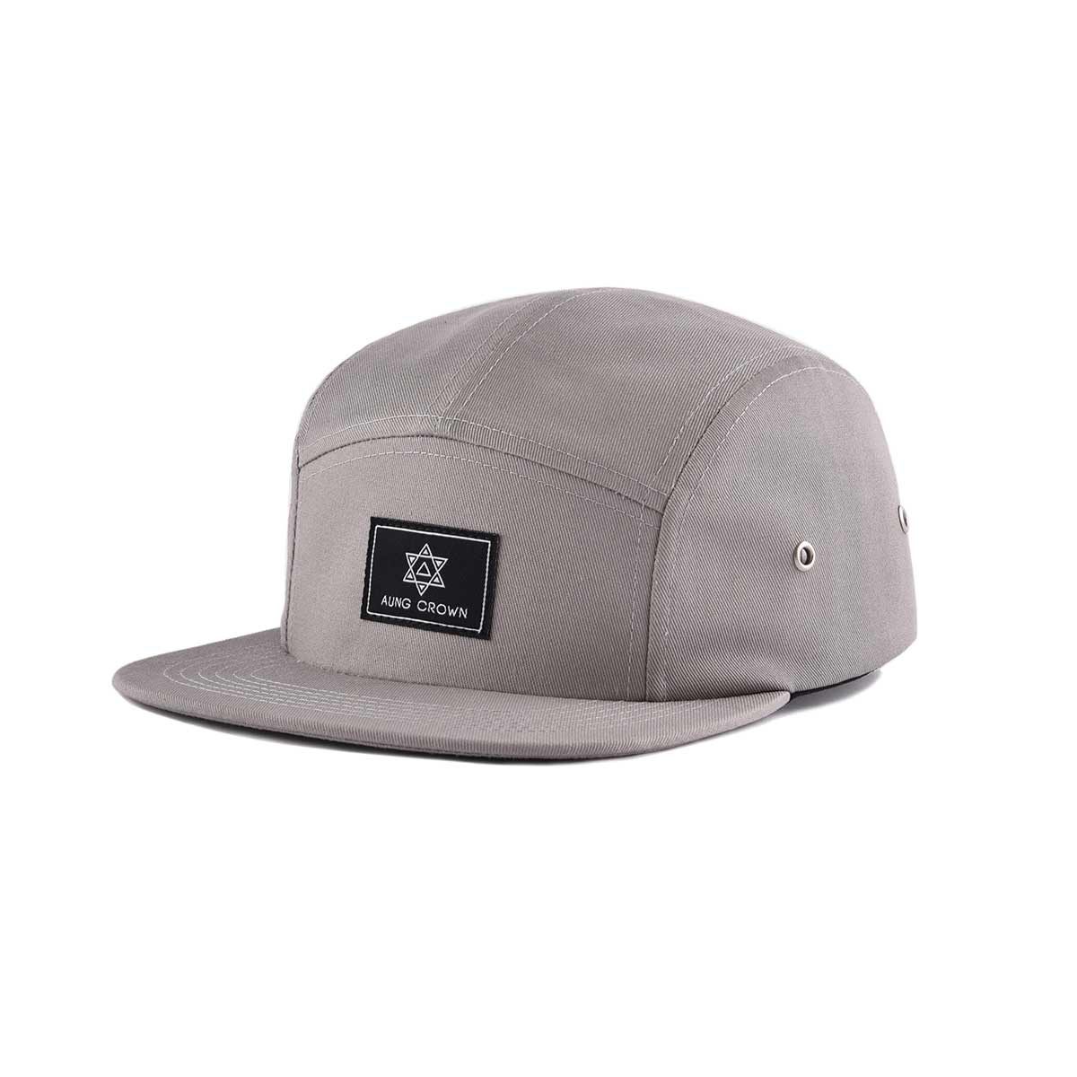 Custom 5 Panel Flat Bill Hat With Flat Brim KN2012173 - Aungcrown.com
