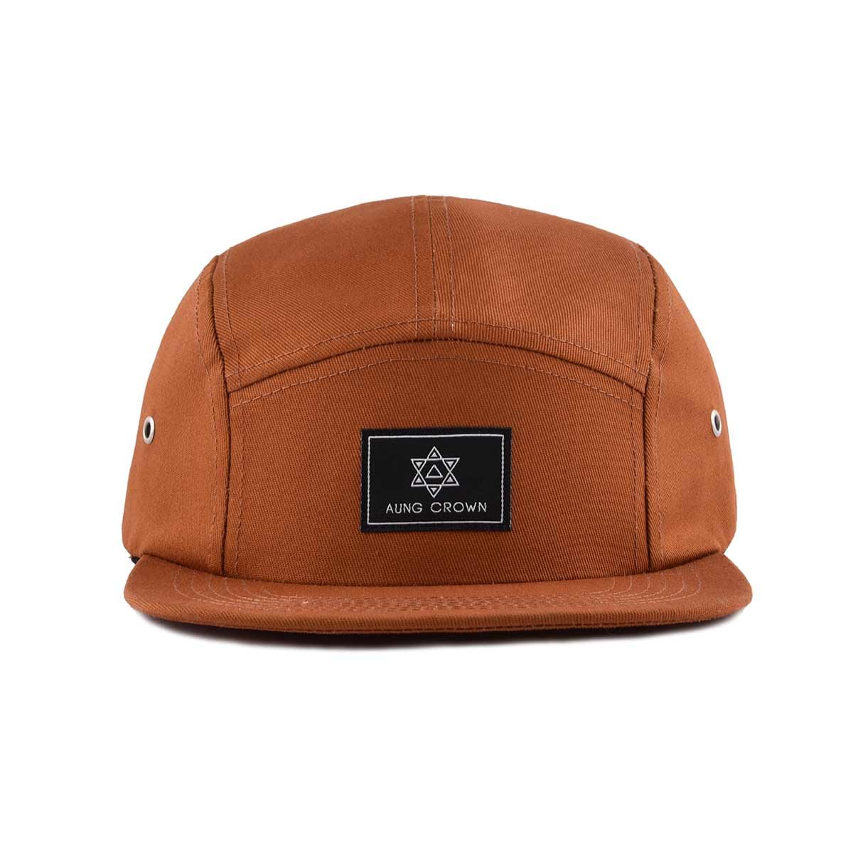 Custom 5 Panel Flat Bill Hat With Flat Brim KN2012173 - Aungcrown.com