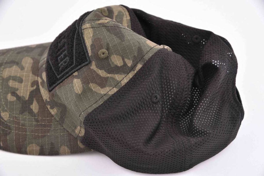 Camo cotton Velcro applique mesh trucker hat KN2101292 - Aungcrown.com